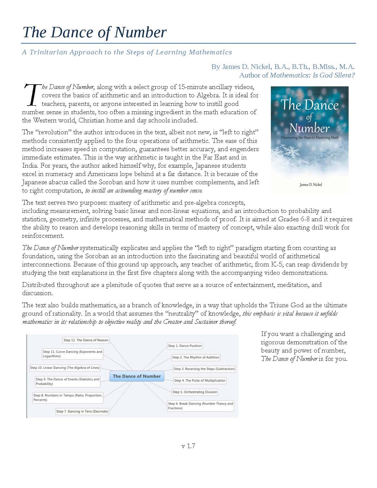 The Dance of Number – GOD & MATH: Thinking Christianly About Math Education